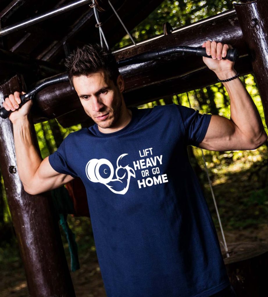 Lift Heavy Or Go Home | Fitness T shirts | nikfashions.in